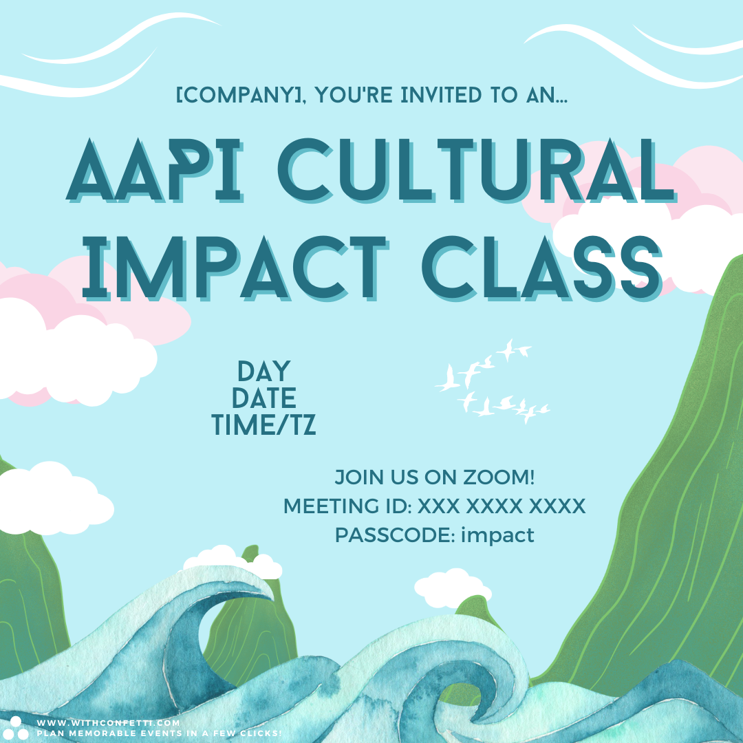 AAPI Cultural Impact Event Invitation | Confetti 🎉